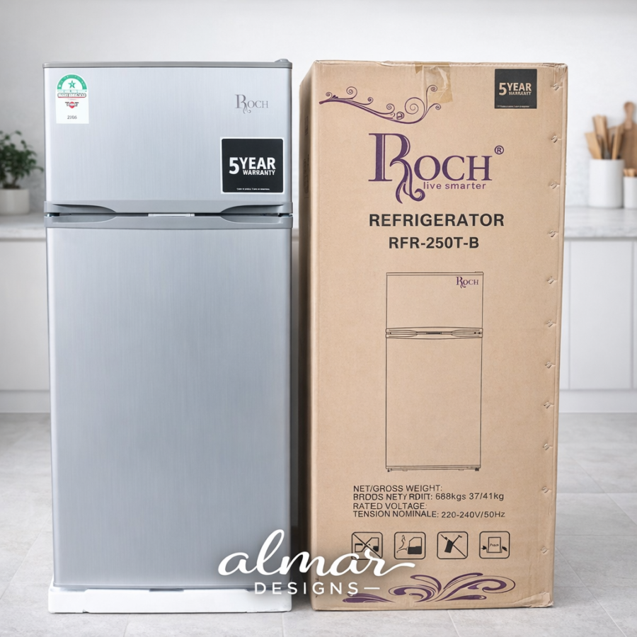 Roch Double Door Fridge 206L - Almar Designs And Appliances