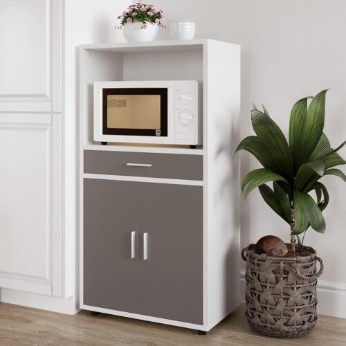 Compact Appliance Stand Microwave Stand With Drawer-Freestanding ...