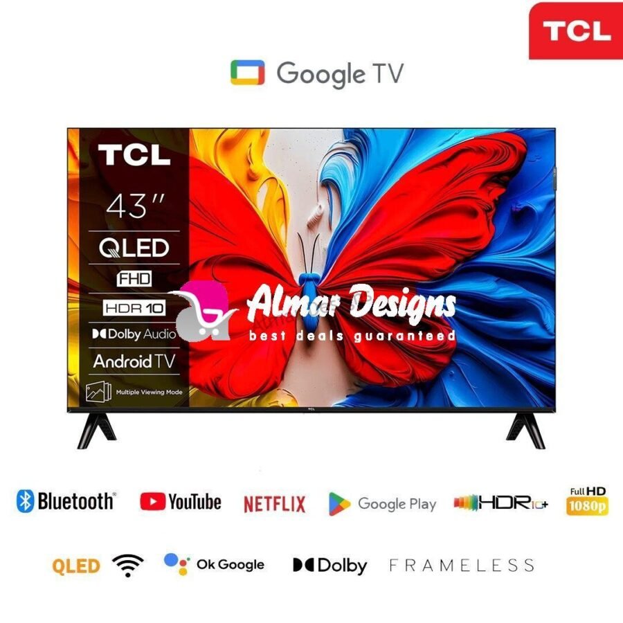 TCL 43 Inch QLED Smart TV – 4K Google TV With Quantum Dot Technology In ...